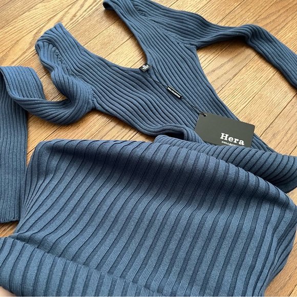Hera Collection | Dresses | Hera Collection Knitted Dress Long Sleeve ...